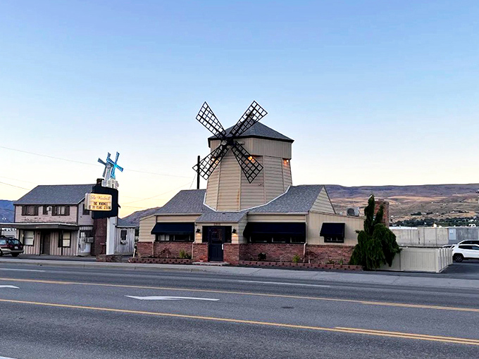 The Windmill Restaurant (Wenatchee): Not just a pretty face! This charming windmill-topped restaurant has been turning out legendary steaks longer than most diets last.