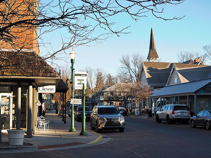 Church spires and quaint shops line Zionsville's streets—where running errands means bumping into at least three friends.