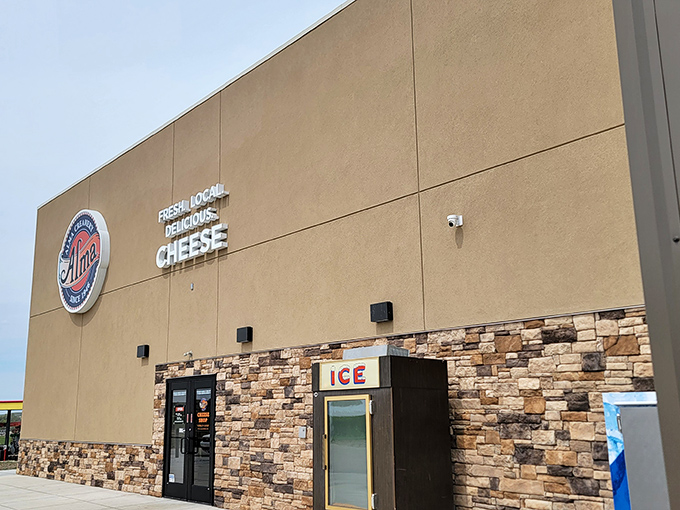 Cheese paradise found! Alma Creamery's modern facility houses old-world craftsmanship where dairy dreams come true one wheel at a time.