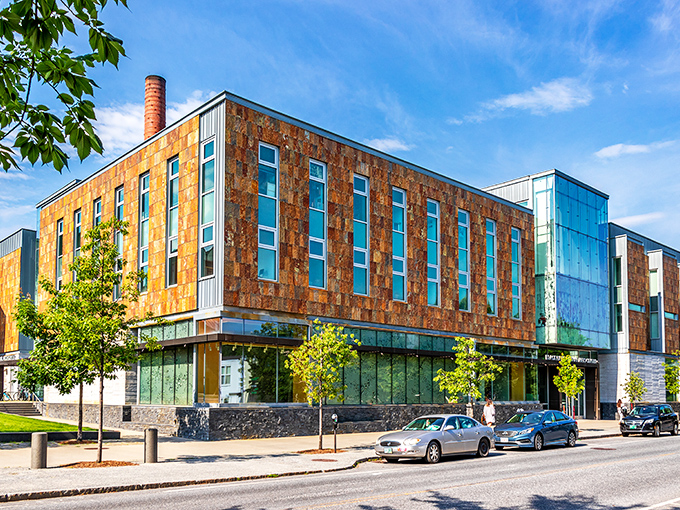 The Black Family Visual Arts Center stands as Hanover's modern architectural statement. Its rustic-meets-contemporary design proves that even academia occasionally updates its wardrobe.