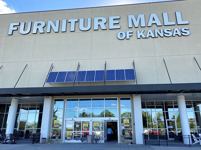 Sunlight streams through the entrance, beckoning shoppers into a world where "just browsing" becomes a three-hour adventure.