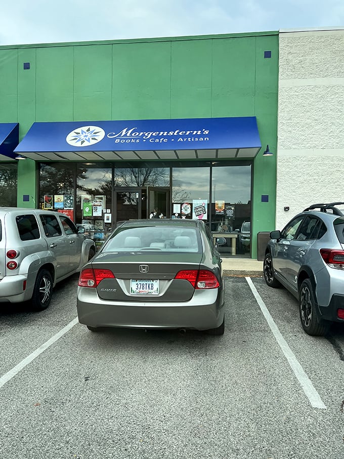 That blue awning might as well be a literary rainbow, guiding bibliophiles to their pot of gold&mdash;thousands of carefully curated books.