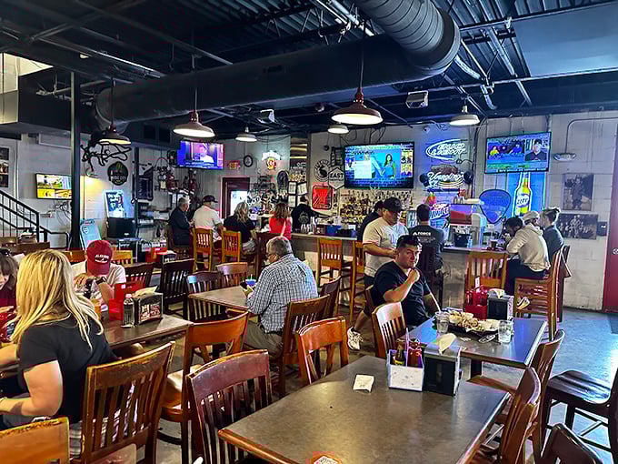 No-frills dining at its finest. The wooden chairs and tables have supported countless barbecue pilgrims on their journey to smoked meat nirvana. 