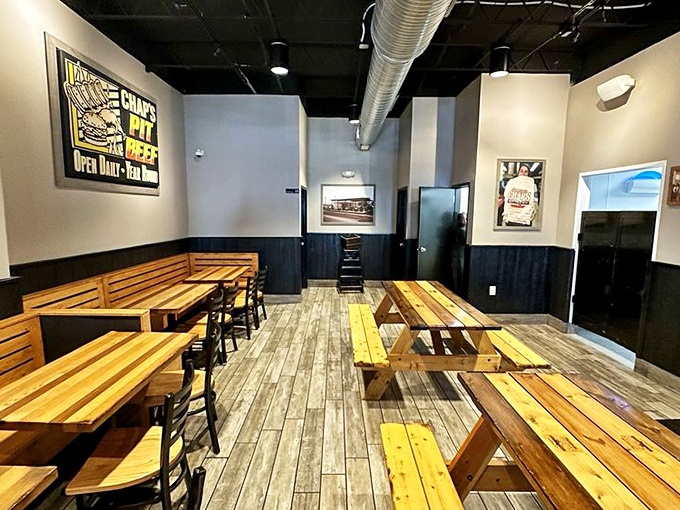 No white tablecloths here—just honest wooden tables where meat is the star and napkins are absolutely necessary.