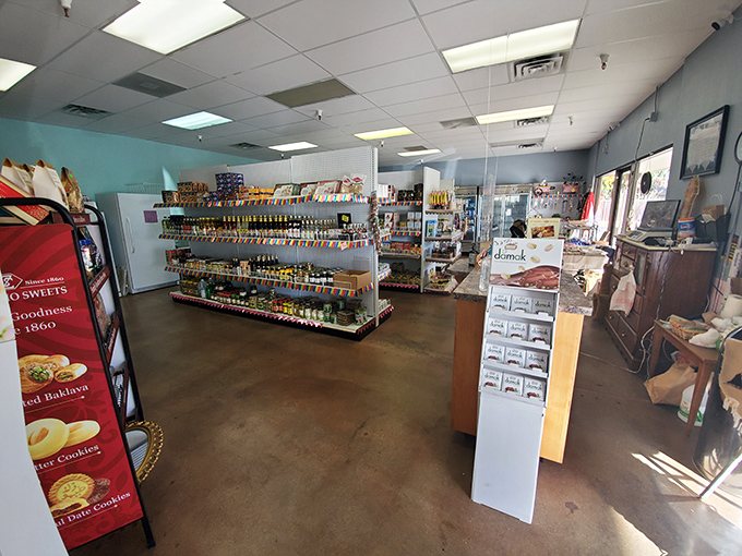 Part Egyptian market, part donut paradise. Where else can you pick up exotic spices and America's favorite breakfast indulgence under one roof?