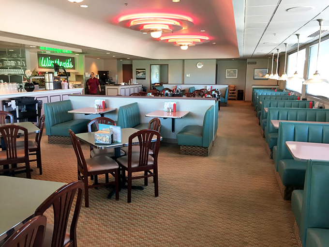 Step inside and you're transported to the golden age of diners&mdash;turquoise booths, warm lighting, and the promise of comfort food that delivers on nostalgia.