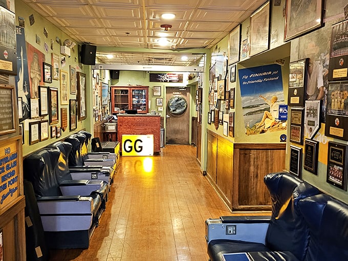 Walking through this hallway feels like boarding a very special flight—one where the food actually tastes good and the seats are comfortable!