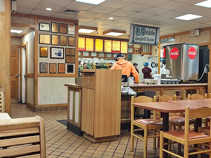 Inside, decades of local awards line the walls, a humble brag that says, "We've been doing this longer than most Netflix subscriptions have existed."