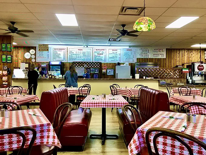 Classic red-checkered tablecloths and vintage booths tell you everything you need to know&mdash;this place cares more about feeding you well than impressing Instagram.