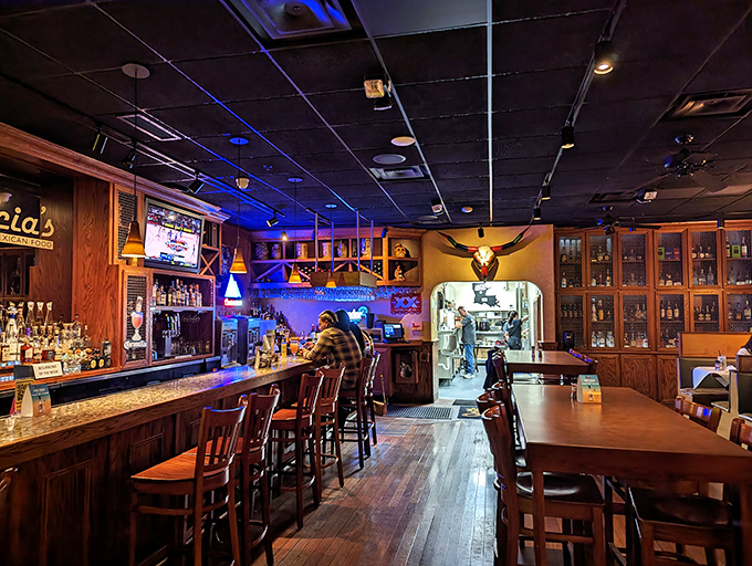 The bar area strikes that perfect balance between festive and familiar&mdash;where regulars are greeted by name and newcomers quickly feel like they belong.