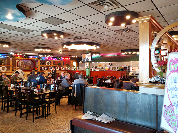 Inside Emmy's, time slows down as the buzz of conversation and clink of coffee mugs create that symphony only a true American diner can conduct.