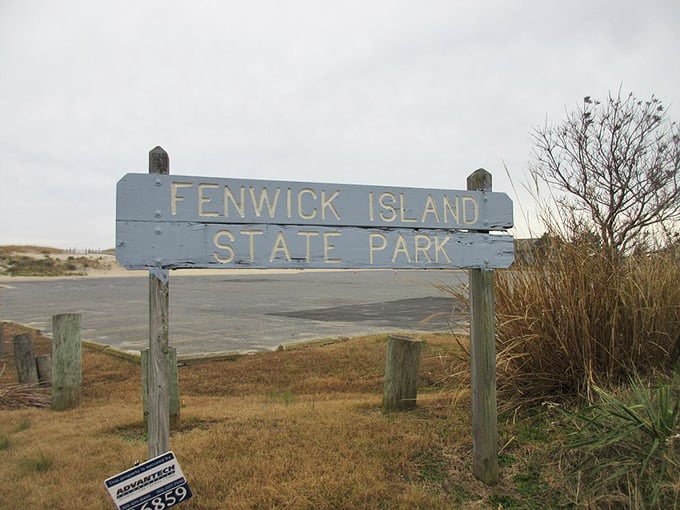 The unassuming entrance to paradise. Like finding the door to Narnia, but with better beach access and fewer talking lions.
