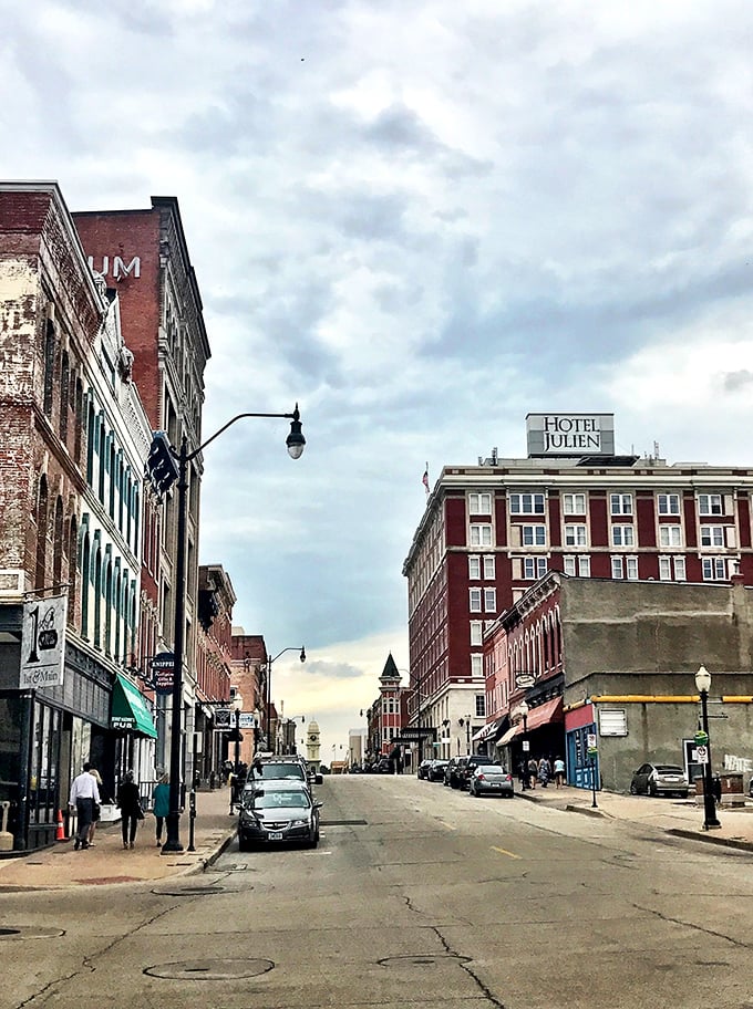 Hotel Julien stands proudly on the corner, a testament to Dubuque's grandeur. Al Capone reportedly hid here when Chicago got too hot&mdash;nowadays, no criminal record required for check-in!