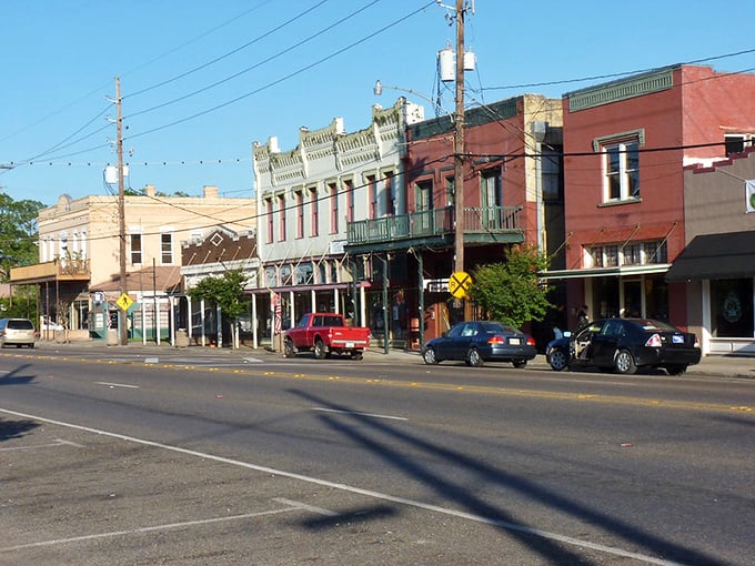 The historic facades of downtown Ponchatoula tell stories that modern strip malls can only dream about, preserving a slice of Louisiana's commercial heritage.