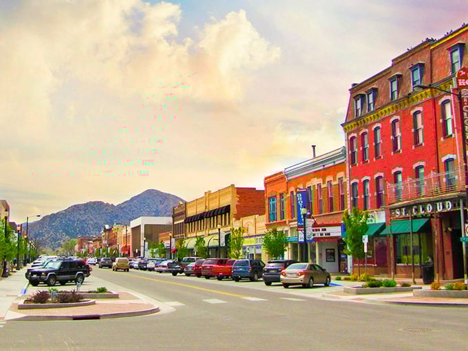 Downtown Ca&ntilde;on City's colorful facades create a postcard-perfect scene against mountain backdrops, proving small-town charm doesn't need big-city prices.