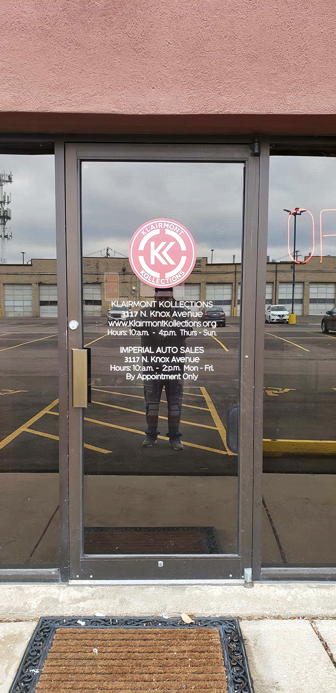 The unassuming entrance belies the treasures within. Like finding a secret passage to automotive heaven, Klairmont Kollections awaits the curious explorer.