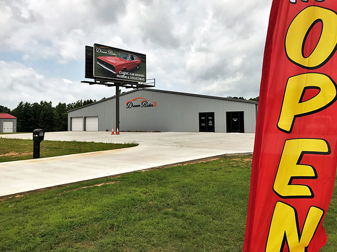 A metal building that houses more automotive dreams than most dealerships sell in a decade.