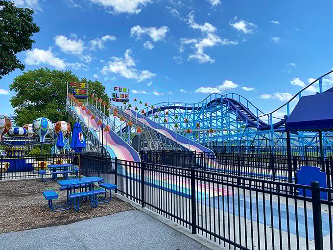 This cosmic-themed ride proves that even in the age of virtual reality, nothing beats the simple joy of spinning around until you're slightly dizzy.
