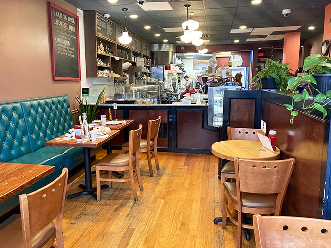 Step inside and feel the nostalgia wash over you &ndash; wood paneling, display case of temptations, and tables that have hosted countless Connecticut conversations.