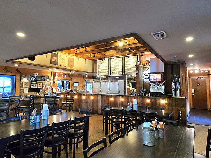 Industrial chic meets Southern comfort in this perfectly designed space where great barbecue takes center stage.