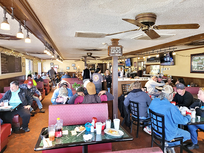 Where everybody knows your name&mdash;or soon will. The bustling interior of George's Southside captures that perfect diner energy where conversations and coffee flow freely.