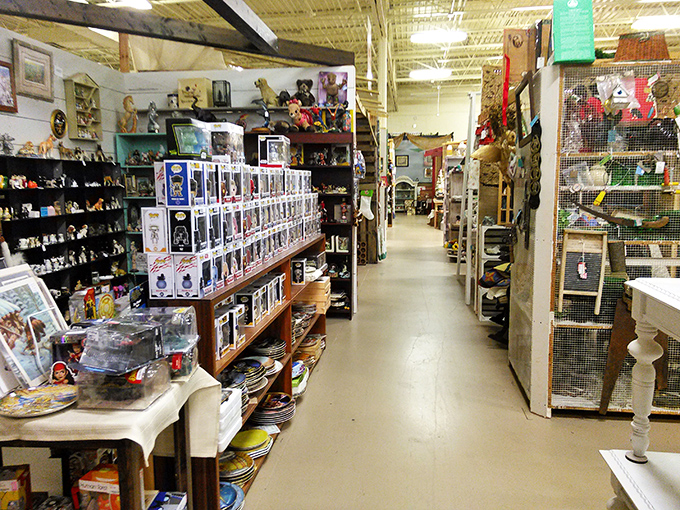 Long aisles stretch toward possibility, where each booth offers its own narrative and every corner holds the potential for discovery.