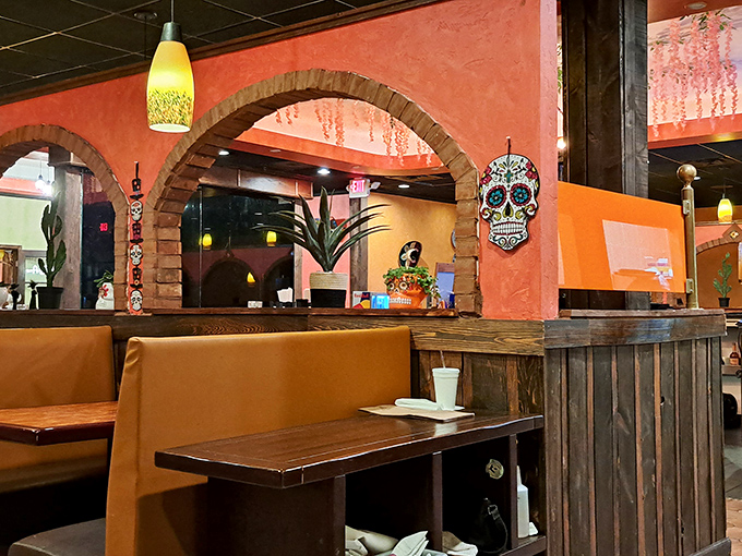 Those terracotta walls and brick archways aren't just decoration&mdash;they're a portal to a dining experience that feels wonderfully removed from Newark's everyday hustle.