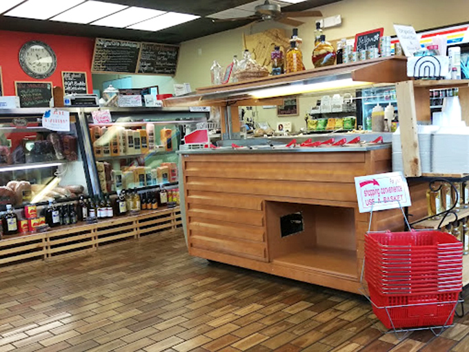 Step inside and suddenly you're transported to deli heaven. The wooden floors, display cases, and no-nonsense counters promise authentic food experiences rather than Instagram backdrops.