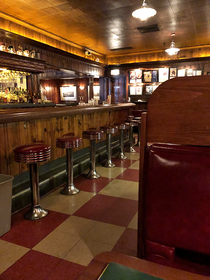 The bar at Pine Club isn't trying to be retro-cool; it actually earned those vintage vibes the old-fashioned way—by not changing since your parents' first date.