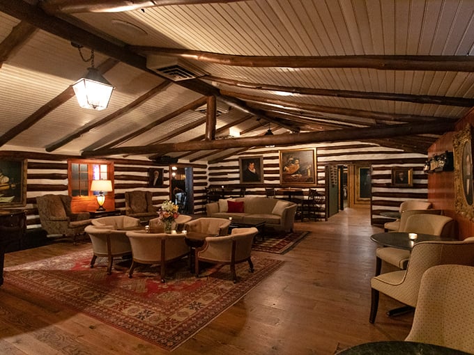 Step inside and time slows down &ndash; rustic log walls and elegant furnishings create the perfect backdrop for memorable meals. 