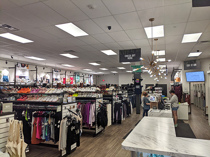 Inside, the meticulously organized racks and modern d&eacute;cor immediately signal this isn't your grandmother's thrift store&mdash;unless your grandmother was secretly a retail genius.