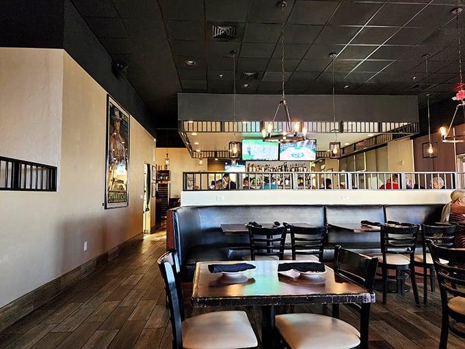 Where pasta meets comfort – simple wooden tables, warm lighting, and just enough space to gesticulate wildly while discussing life's important matters.