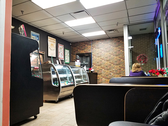 Simple brick walls and no-nonsense decor let you know immediately: this place is about the food, not the frills.