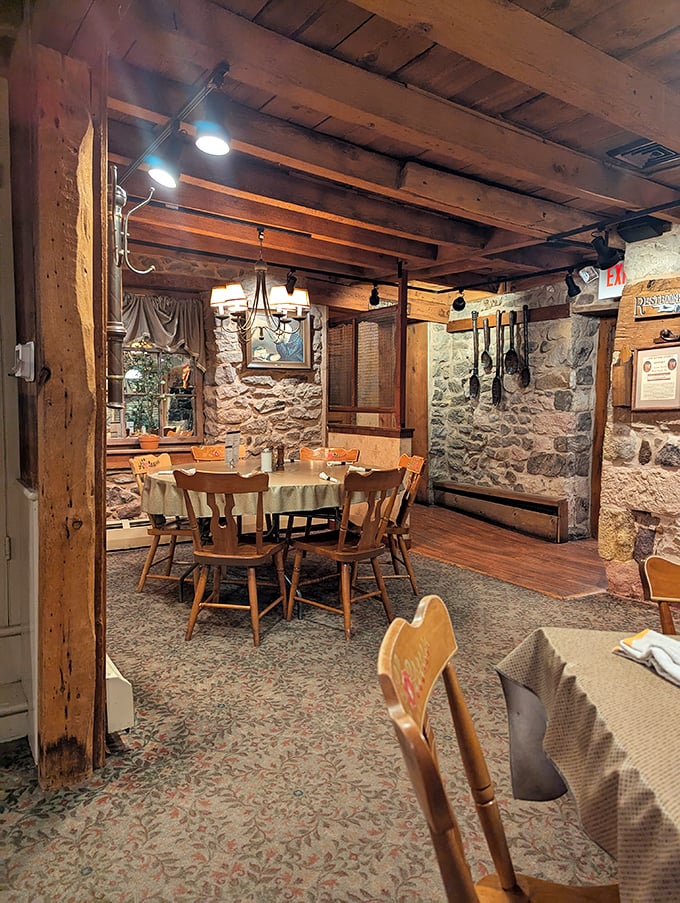 Step inside and time-travel through these stone walls and wooden beams—history you can touch while waiting for your comfort food fix.