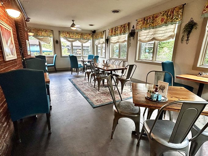 The interior feels like your coolest grandmother's living room &ndash; cozy, eclectic, and filled with the promise of something delicious coming your way. 