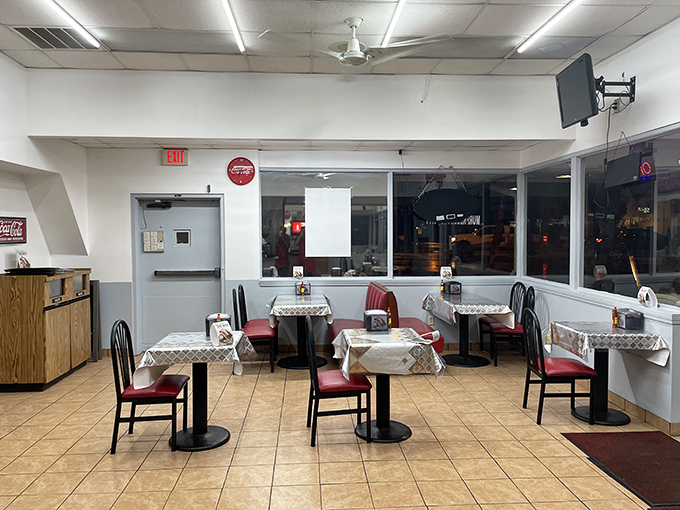 Simple, unpretentious, and focused on what matters—the food. This dining room isn't trying to impress with fancy decor, just honest-to-goodness Greek cuisine.