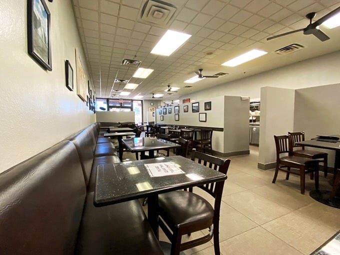 Simple tables, comfortable chairs, and framed memories on the walls&mdash;this isn't interior design, it's a time machine to when conversation mattered more than Instagram.