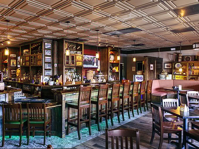 Step inside and you're transported to Dublin &ndash; complete with warm wood, Celtic charm, and that perfect pub atmosphere.