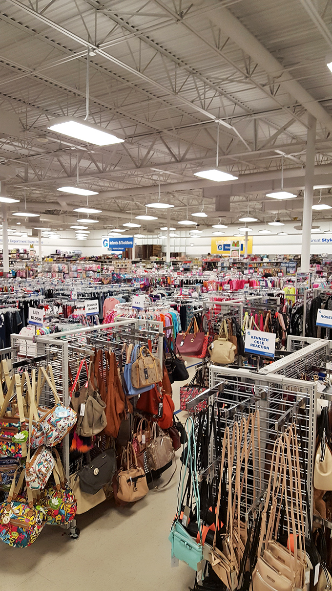 A treasure hunter's dream come true&mdash;racks upon racks of designer clothing stretching toward the horizon like a fashionable Grand Canyon.