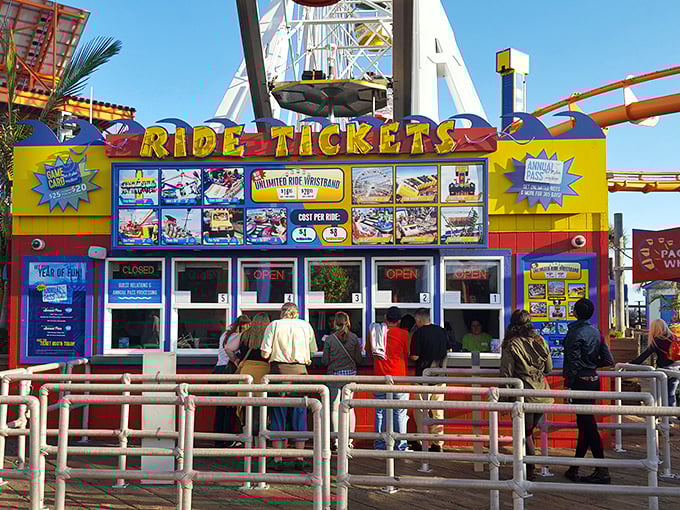 Step right up to childhood nostalgia! This colorful ticket booth is the gateway to thrills, where everyday worries are exchanged for wristbands and wonder.