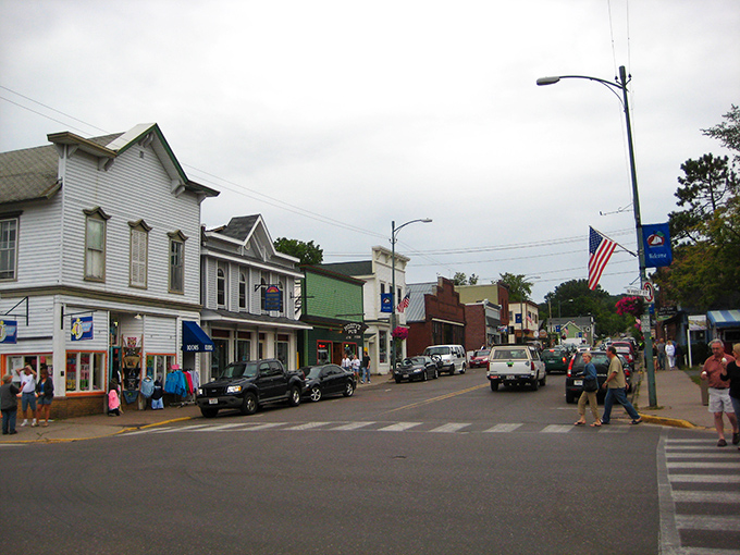 Bayfield's tree-lined streets invite you to slow down and remember when "browsing" meant actual stores, not websites. 