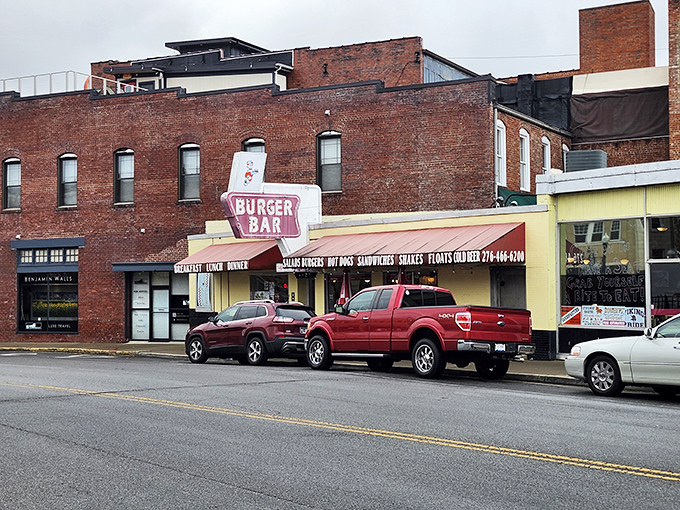 Bristol's Burger Bar announces itself with no-nonsense confidence. This tiny yellow building houses big burger dreams.