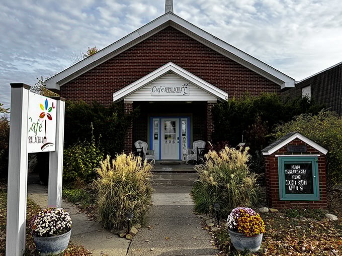 Cafe Appalachia looks more like a country chapel than a restaurant. This brick sanctuary serves communion of the breakfast variety!