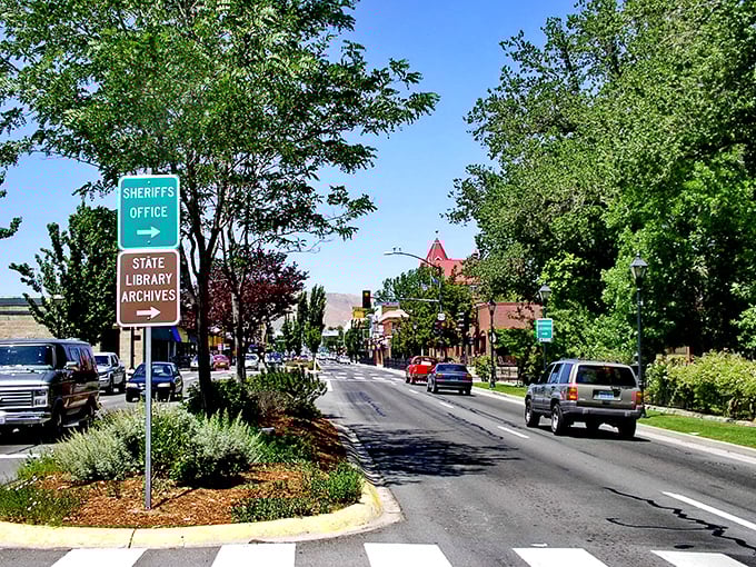 Carson City's tree-lined streets offer a shady escape from Nevada's desert heat &ndash; small-town charm in the capital city.