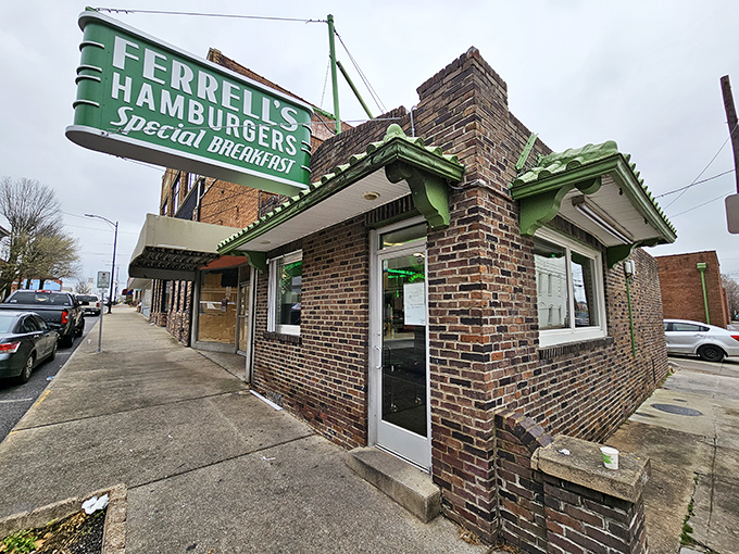 Ferrell's green-trimmed brick fortress has been defending Hopkinsville against boring burgers since before boring was invented.