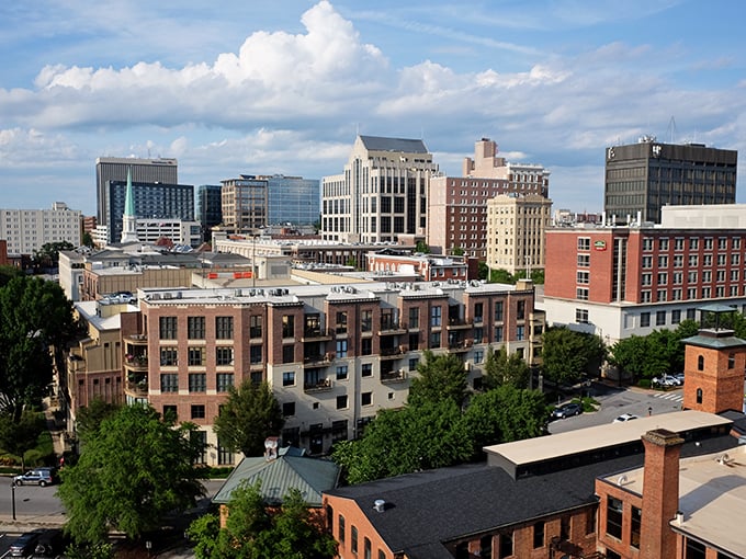 Greenville's urban renewal story unfolds in brick and glass, proving second acts in American cities can be both beautiful and budget-friendly.