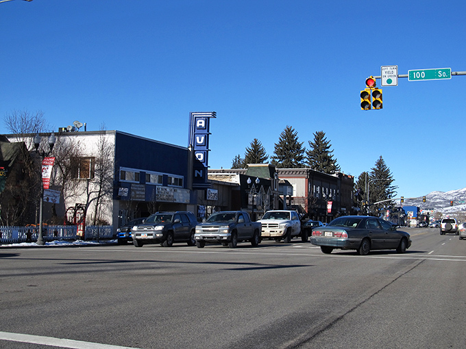 Downtown Heber City looks like it was plucked straight from a Hallmark movie. Snow-capped mountains and charm included, no filter necessary!