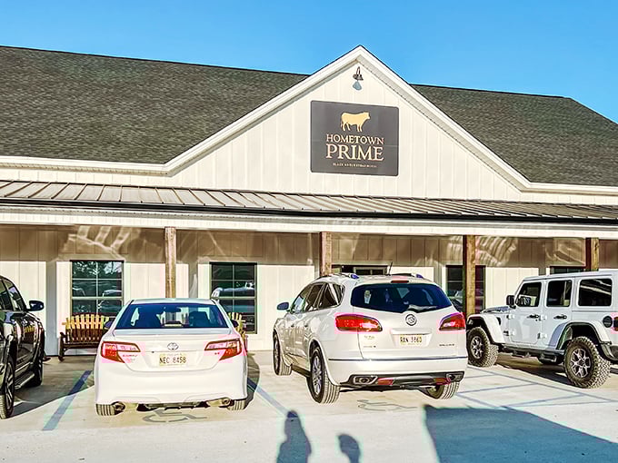 Hometown Prime's clean white exterior hides a steakhouse secret that locals have been keeping to themselves. 