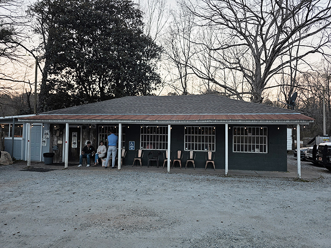 Hunter's Pub looks unassuming, but locals know this green roadside spot hides some of Georgia's most spectacular beef.