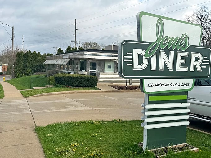 That green sign isn't just a landmark&mdash;it's a beacon of hope for empty stomachs and breakfast enthusiasts alike.